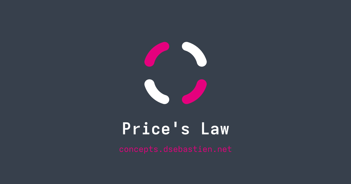 Price's Law - Concepts
